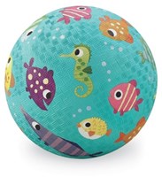 Crocodile Creek Fisch Spielplatz Ball, Blaugrün, 12,7 cm